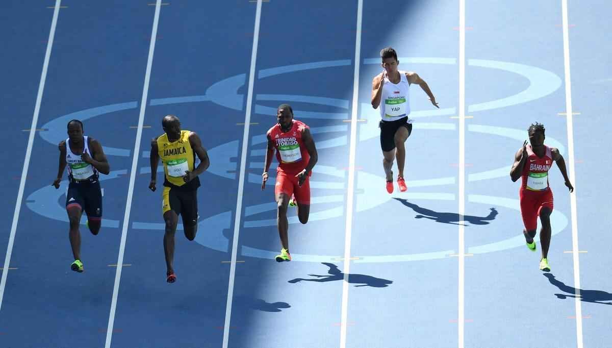 Usain Bolt por todos os ângulos na classificatória dos 100m rasos ...