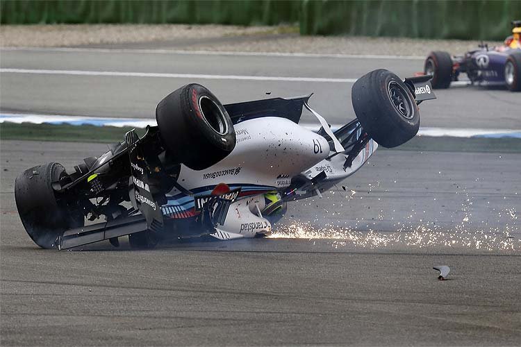Decepcionado, Felipe Massa lamenta novo acidente na primeira curva em ...