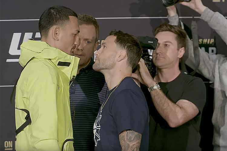 VÍDEO: veja como foram as encaradas do Media Day do UFC 240 - Superesportes